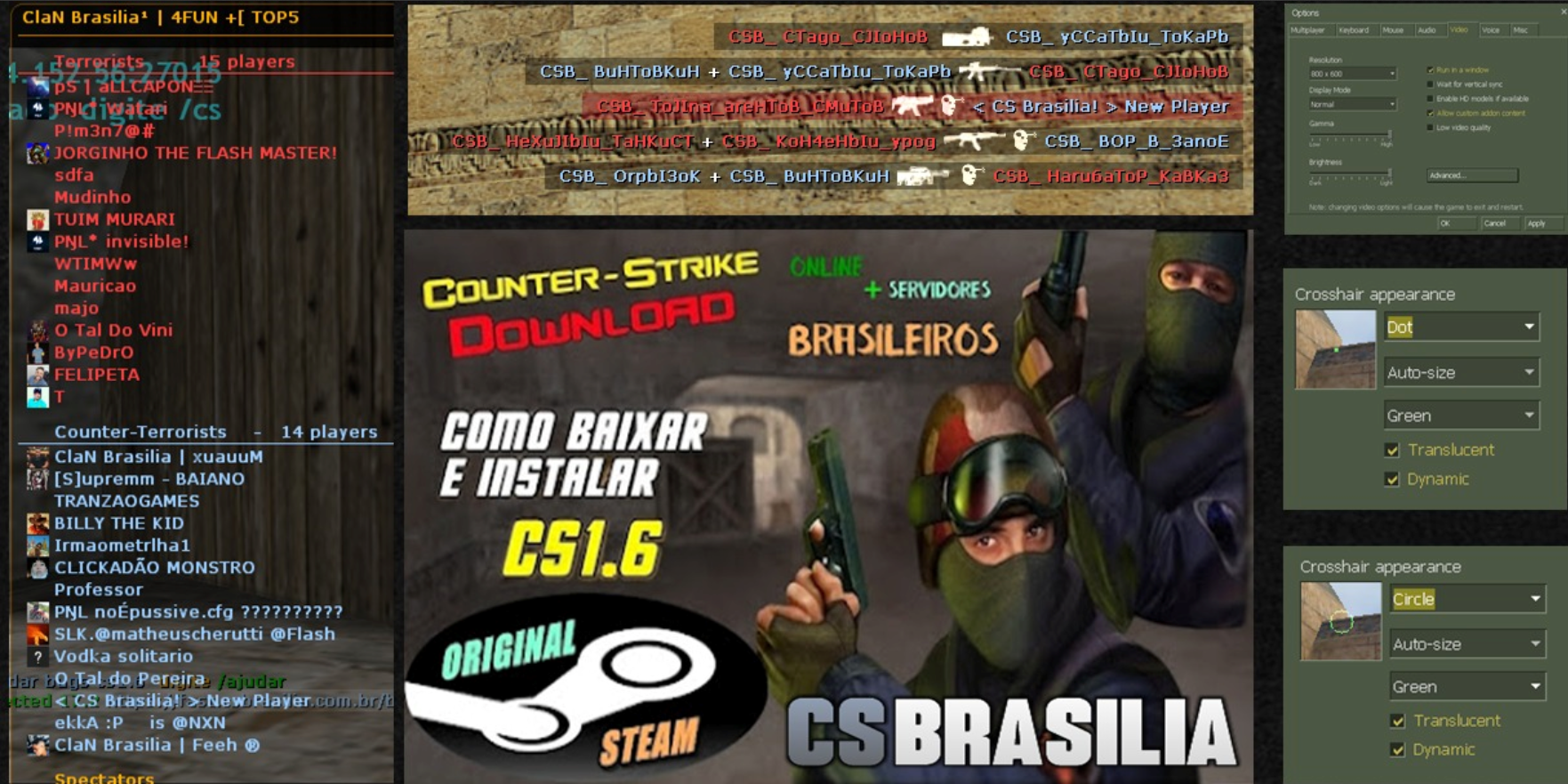 CS 1.6 Download 2025 | Servidores CS 1.6 | Boost Grátis | CSBRASILIA